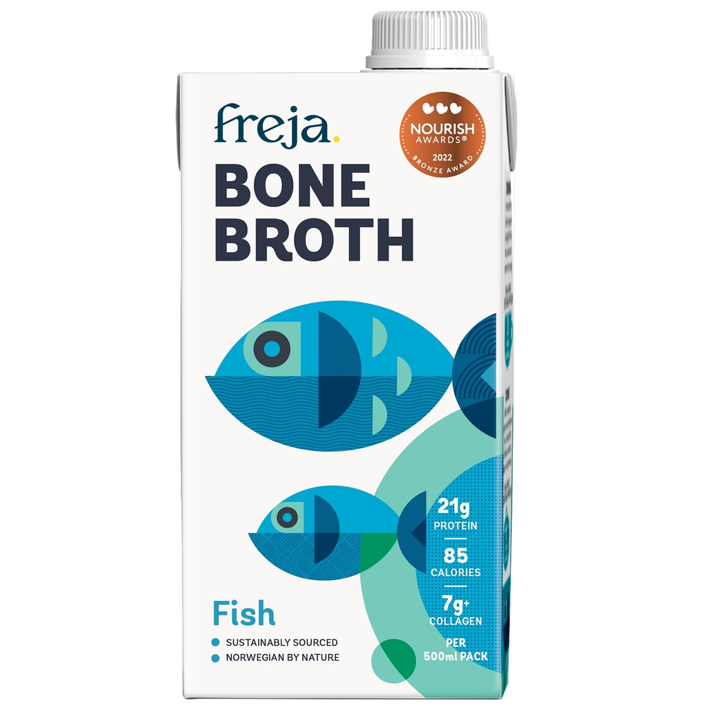 Freja Bone Broth - Fish X 6 X 500ml | CN Foods